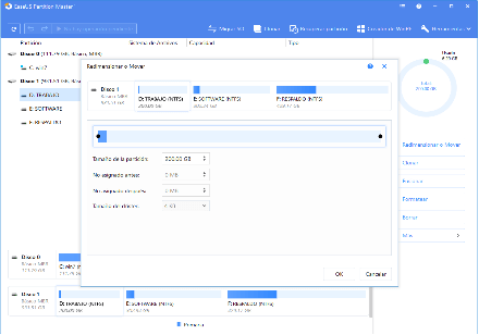 Mejor software para gestionar disco - EaseUS® Partition Master Professional